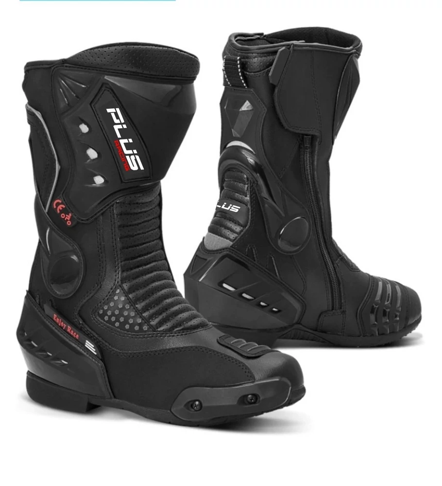 Plus Racing Road Sport vízálló bőr motoros sport csizma